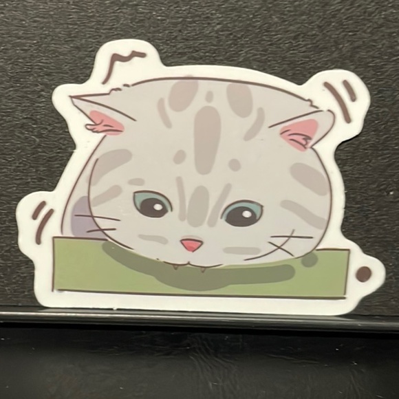 Design | Cartoon Cat Sticker | Poshmark